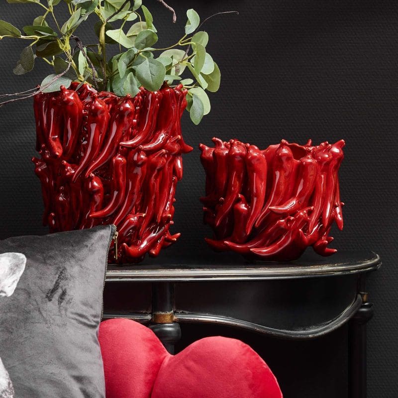 Vase Chili S, rot - Größe: S