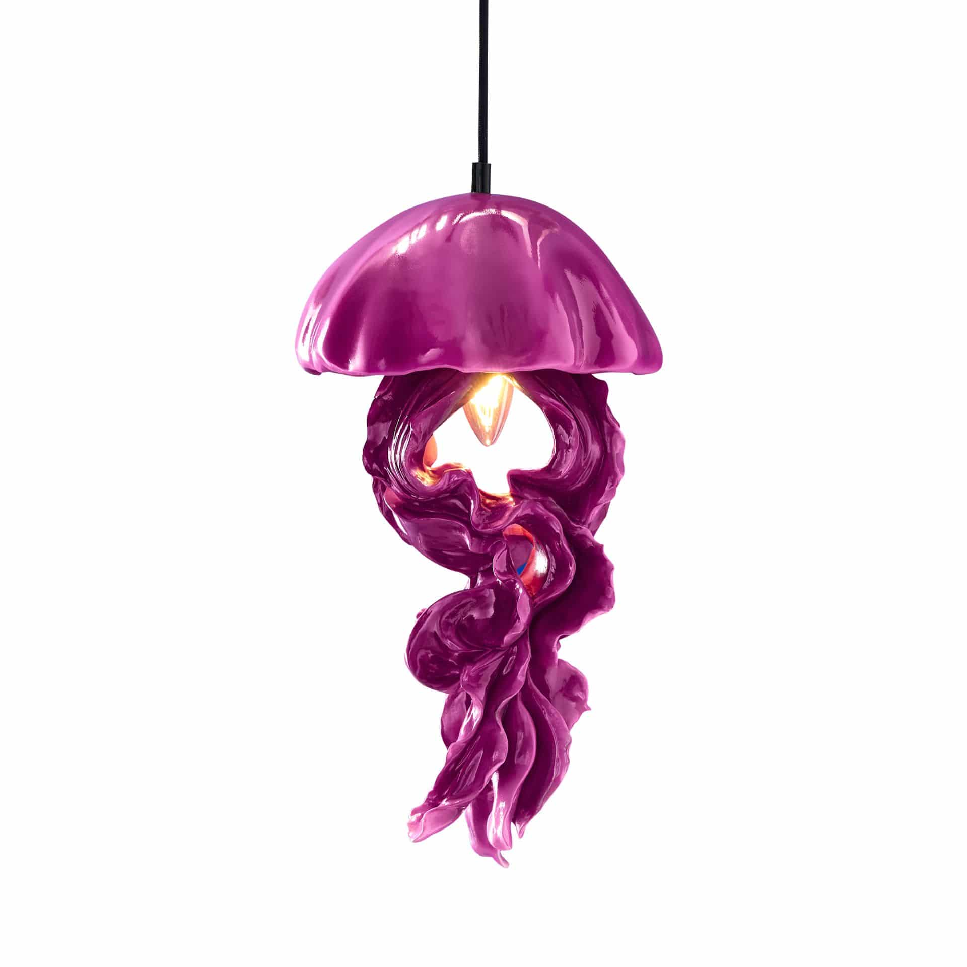 Ceiling light jellyfish Ava, magenta - Colour: Magenta