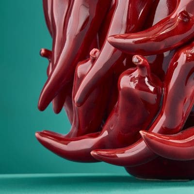 Vase Chili S, rot - Größe: S