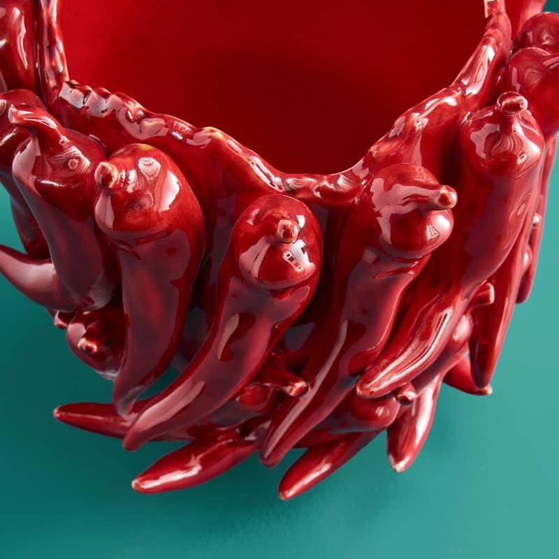 Vase Chili S, rot - Größe: S