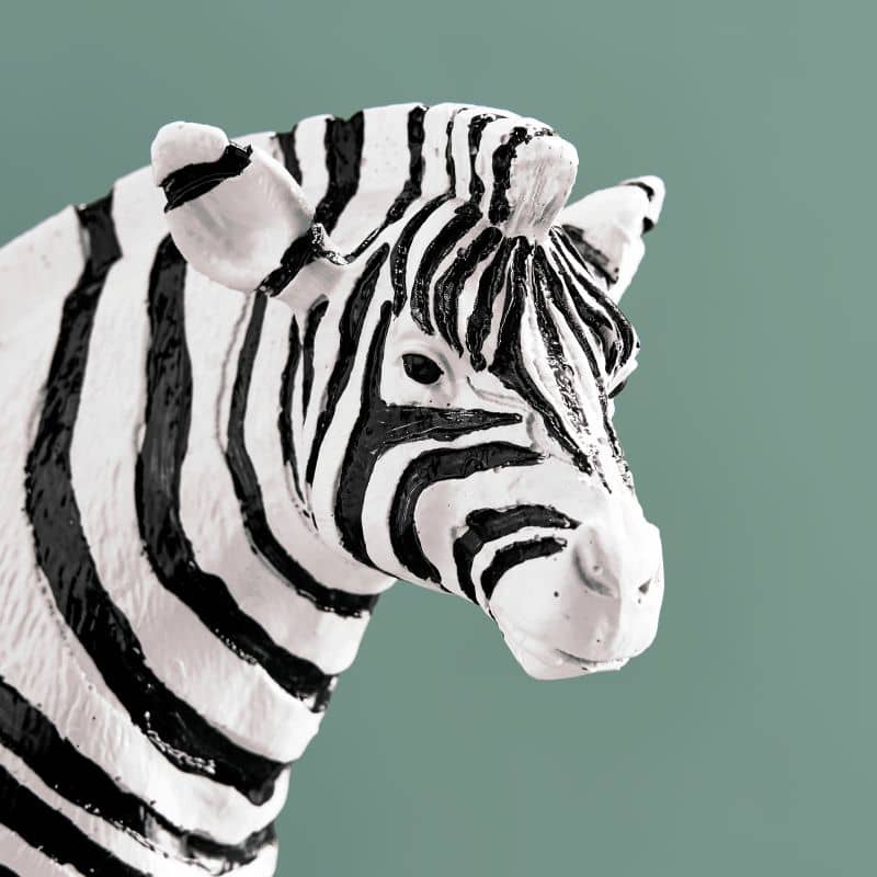 Candleholder Zebra, Hand-Painted