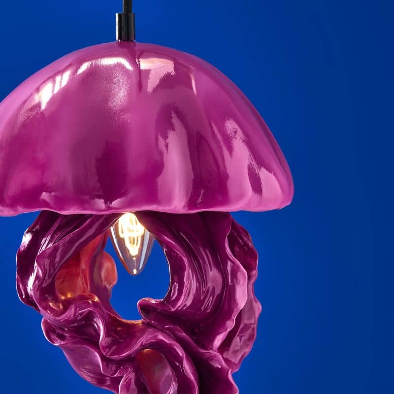 Ceiling light jellyfish Ava, magenta - Colour: Magenta