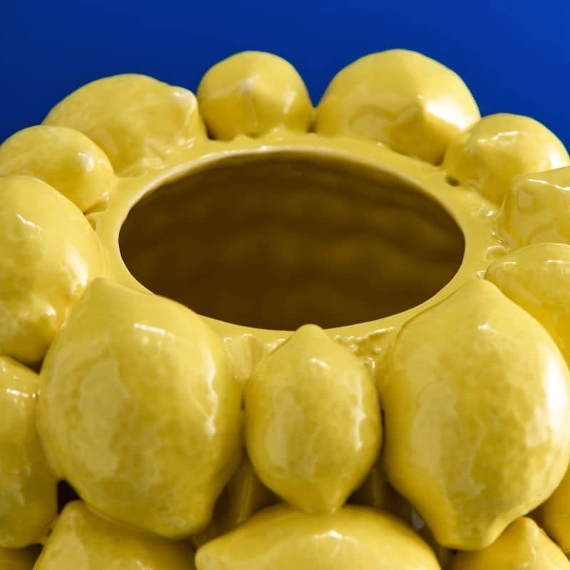 Vase lemon, yellow
